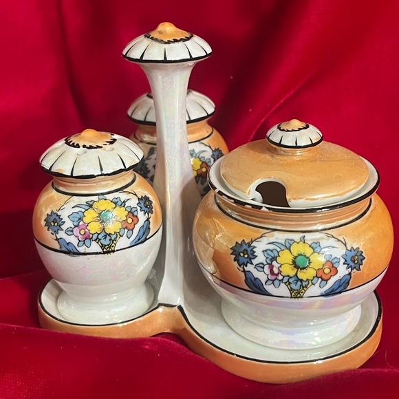Noritake | Dining | Vintage Noritake Japan Lustreware Deco Condiment ...